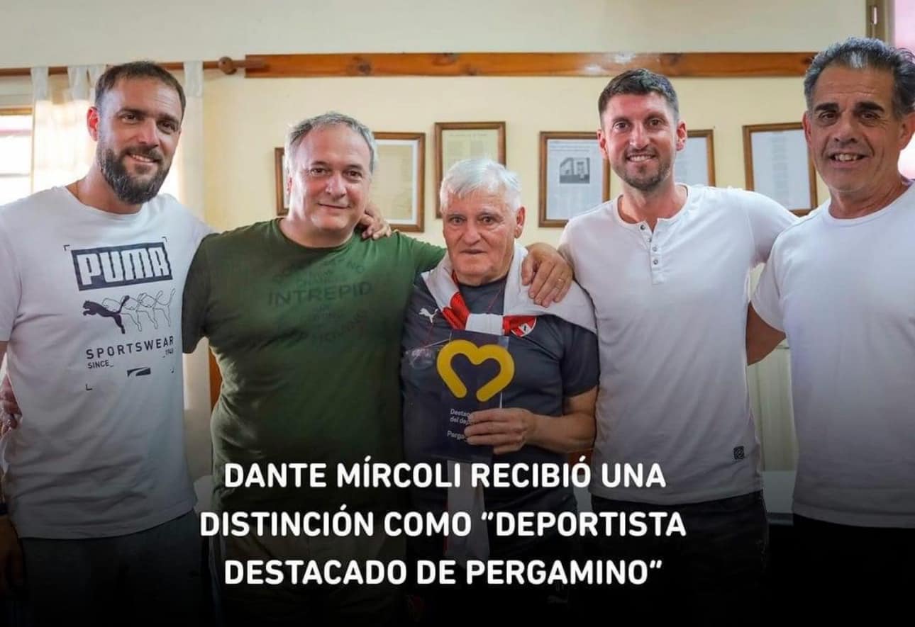 SEMANARIO EL TIEMPO PERGAMINO Dante Mircoli recibiÃ³ una distinciÃ³n ...